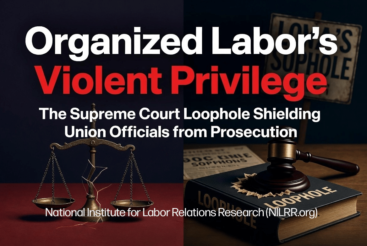 Organized Labor’s Violent Privilege: The Supreme Court Loophole ...